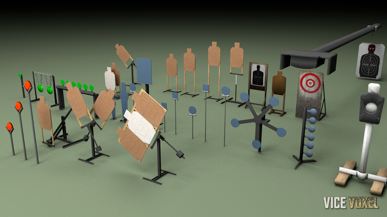 Ultimate Shooting Targets (+Shooting booth) – ViceVoxel