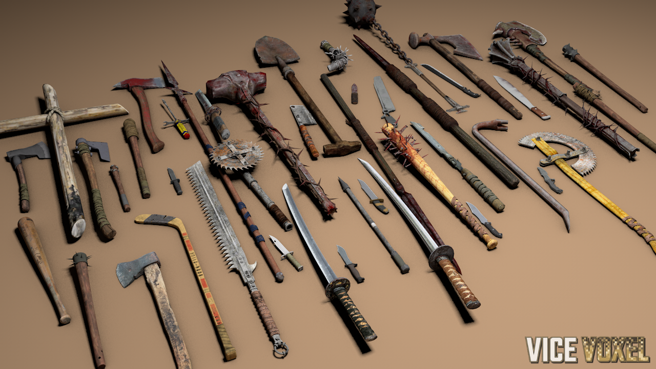 Ultimate Apocalyptic Melee Weapons – ViceVoxel